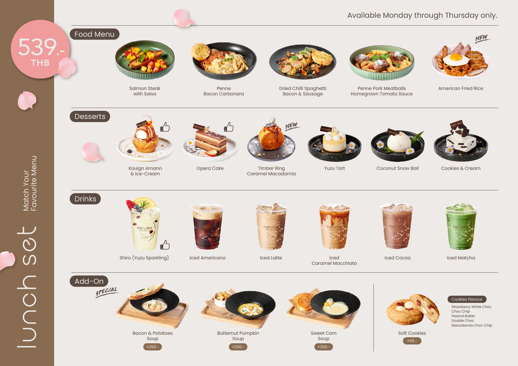 Harudot Chonburi Menu – NaNa Coffee Roasters