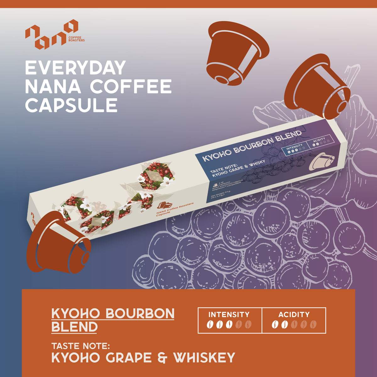 Kyoho Bourbon - Coffee Capsule for Nespresso – NaNa Coffee Roasters